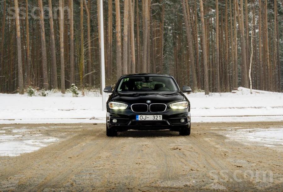 Black BMW 116 2015 in Riga, with an engine capacity of 1.50 L and mileage of 232 thousand km for 7290 €, photo 4 on AUTOMOTO.COM.LV
