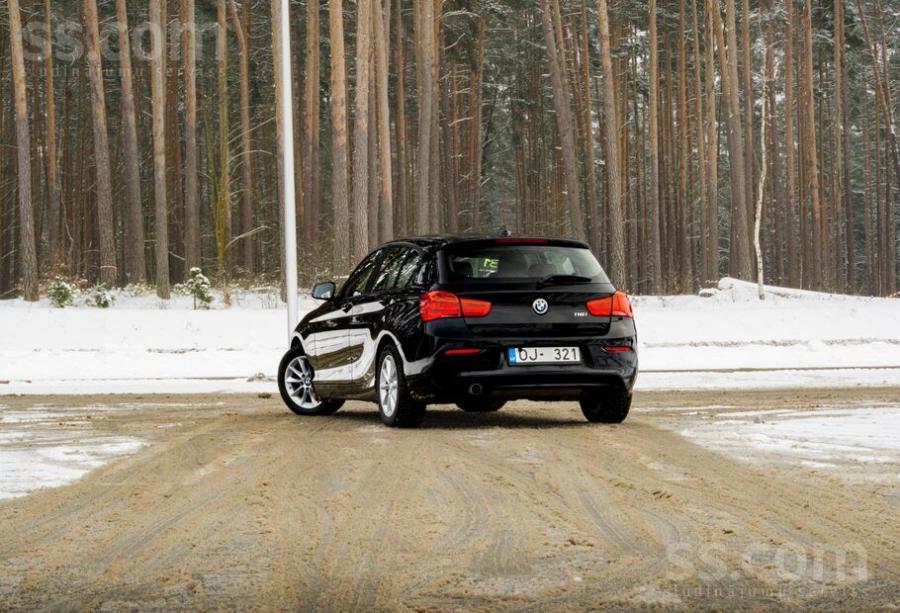 Black BMW 116 2015 in Riga, with an engine capacity of 1.50 L and mileage of 232 thousand km for 7290 €, photo 8 on AUTOMOTO.COM.LV
