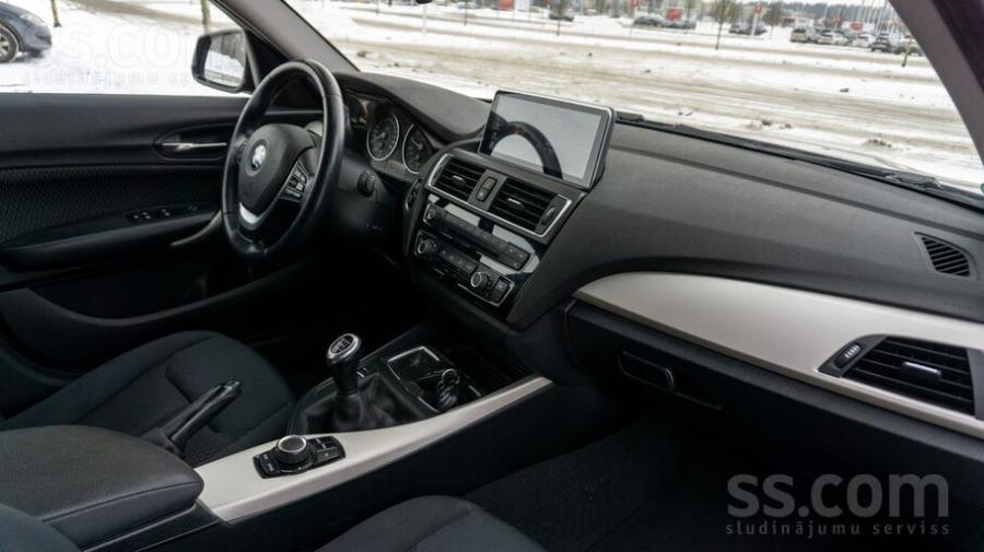 Black BMW 116 2015 in Riga, with an engine capacity of 1.50 L and mileage of 232 thousand km for 7290 €, photo 11 on AUTOMOTO.COM.LV