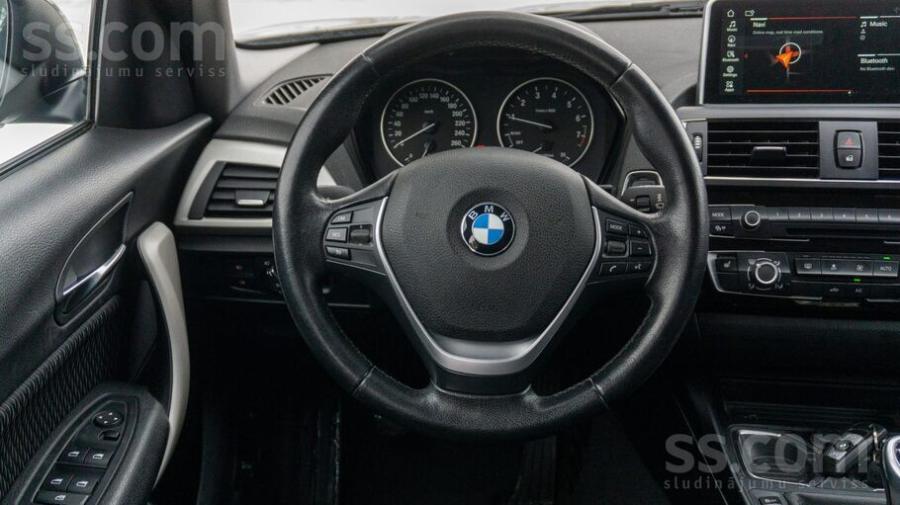 Black BMW 116 2015 in Riga, with an engine capacity of 1.50 L and mileage of 232 thousand km for 7290 €, photo 14 on AUTOMOTO.COM.LV