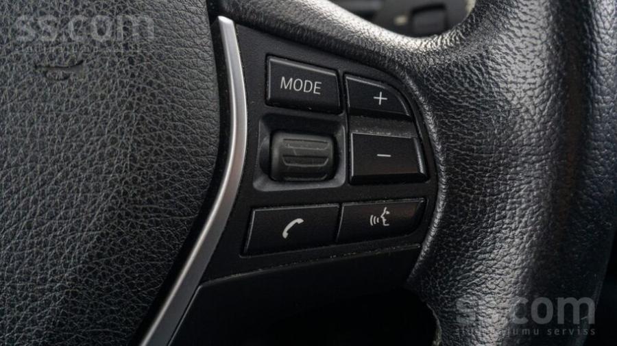 Black BMW 116 2015 in Riga, with an engine capacity of 1.50 L and mileage of 232 thousand km for 7290 €, photo 20 on AUTOMOTO.COM.LV