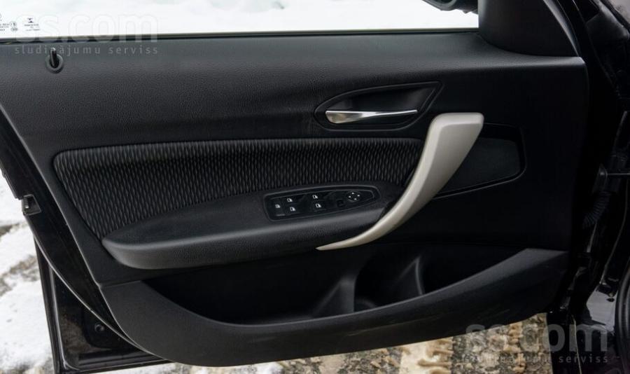 Black BMW 116 2015 in Riga, with an engine capacity of 1.50 L and mileage of 232 thousand km for 7290 €, photo 25 on AUTOMOTO.COM.LV