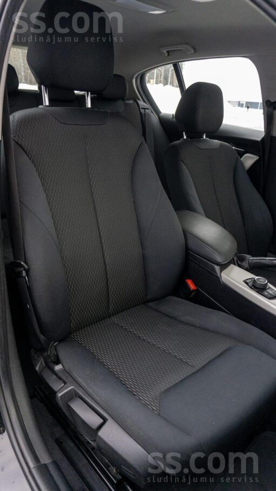 Black BMW 116 2015 in Riga, with an engine capacity of 1.50 L and mileage of 232 thousand km for 7290 €, photo 28 on AUTOMOTO.COM.LV