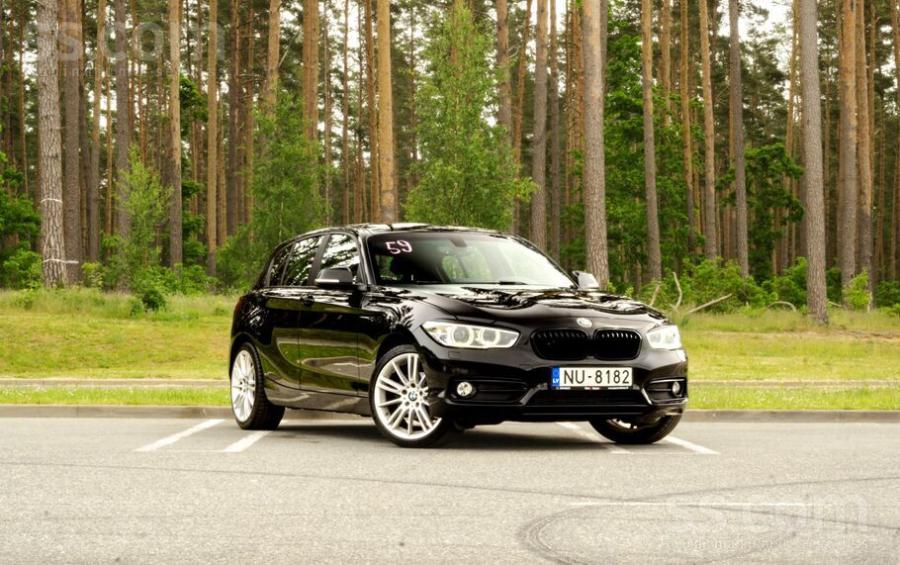Black BMW 116 2015 in Riga, with an engine capacity of 1.50 L and mileage of 209 thousand km for 10990 €, photo 3 on AUTOMOTO.COM.LV