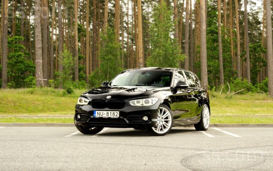 Black BMW 116 2015 in Riga, with an engine capacity of 1.50 L and mileage of 209 thousand km for 10990 €, photo 5 on AUTOMOTO.COM.LV