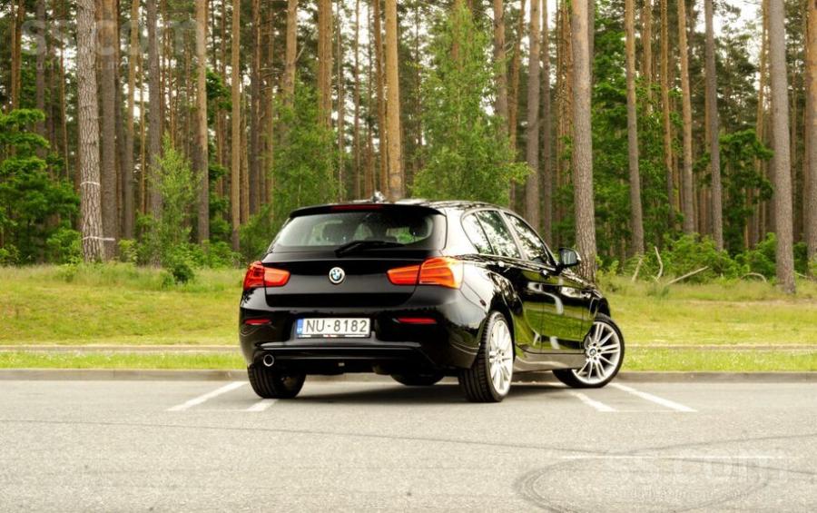 Black BMW 116 2015 in Riga, with an engine capacity of 1.50 L and mileage of 209 thousand km for 10990 €, photo 7 on AUTOMOTO.COM.LV