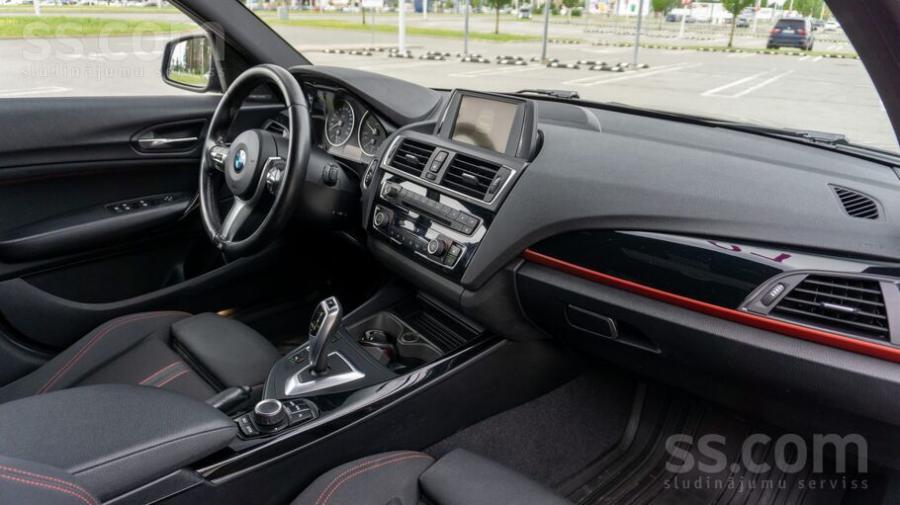 Black BMW 116 2015 in Riga, with an engine capacity of 1.50 L and mileage of 209 thousand km for 10990 €, photo 12 on AUTOMOTO.COM.LV