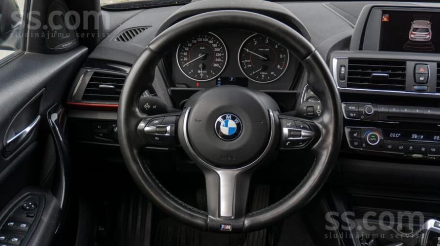 Black BMW 116 2015 in Riga, with an engine capacity of 1.50 L and mileage of 209 thousand km for 10990 €, photo 15 on AUTOMOTO.COM.LV