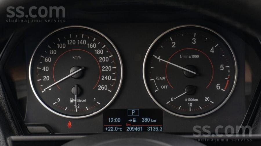 Black BMW 116 2015 in Riga, with an engine capacity of 1.50 L and mileage of 209 thousand km for 10990 €, photo 25 on AUTOMOTO.COM.LV