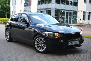 Black BMW 116 2015 in Jelgava, with an engine capacity of 1.60 L and mileage of 0 thousand km for 5690 €, photo  on AUTOMOTO.COM.LV