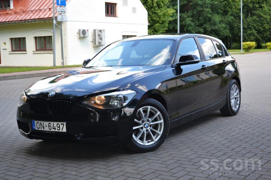 Black BMW 116 2015 in Jelgava, with an engine capacity of 1.60 L and mileage of 0 thousand km for 5690 €, photo 3 on AUTOMOTO.COM.LV