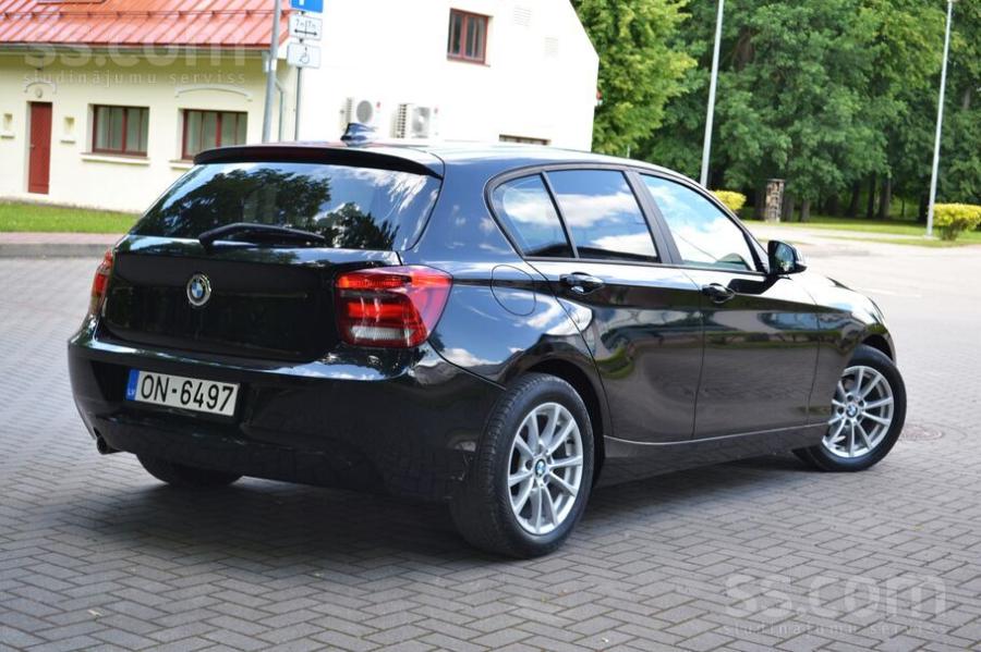 Black BMW 116 2015 in Jelgava, with an engine capacity of 1.60 L and mileage of 0 thousand km for 5690 €, photo 4 on AUTOMOTO.COM.LV