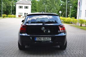 Black BMW 116 2015 in Jelgava, with an engine capacity of 1.60 L and mileage of 0 thousand km for 5690 €, photo 6 on AUTOMOTO.COM.LV