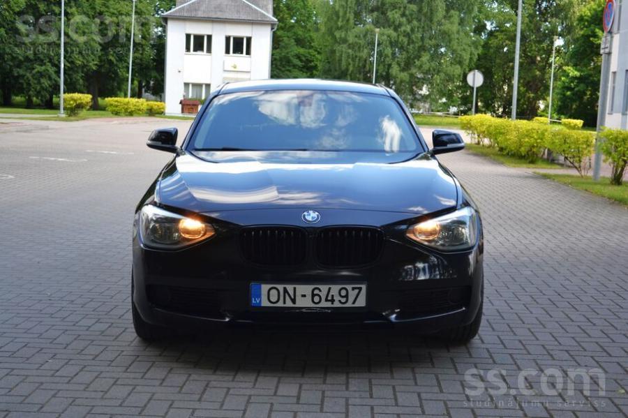 Black BMW 116 2015 in Jelgava, with an engine capacity of 1.60 L and mileage of 0 thousand km for 5690 €, photo 7 on AUTOMOTO.COM.LV