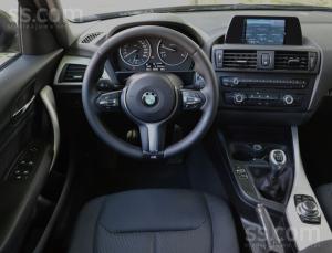 Black BMW 116 2015 in Jelgava, with an engine capacity of 1.60 L and mileage of 0 thousand km for 5690 €, photo 8 on AUTOMOTO.COM.LV
