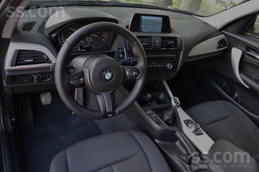 Black BMW 116 2015 in Jelgava, with an engine capacity of 1.60 L and mileage of 0 thousand km for 5690 €, photo 10 on AUTOMOTO.COM.LV