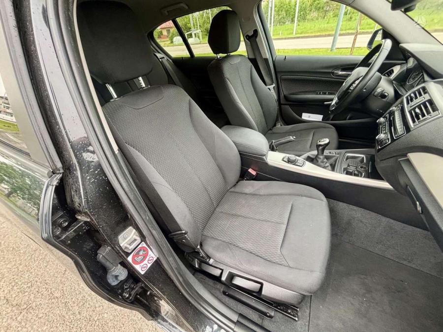 Black BMW 116 2015 in Taurage, with an engine capacity of 1.50 L and mileage of 208 thousand km for 5600 €, photo 11 on AUTOMOTO.COM.LV