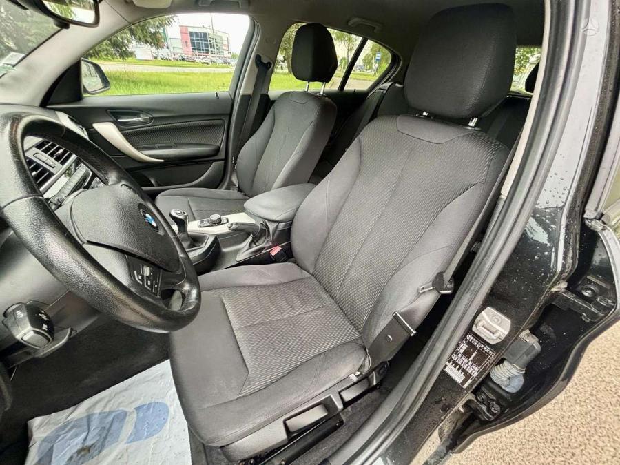 Black BMW 116 2015 in Taurage, with an engine capacity of 1.50 L and mileage of 208 thousand km for 5600 €, photo 13 on AUTOMOTO.COM.LV