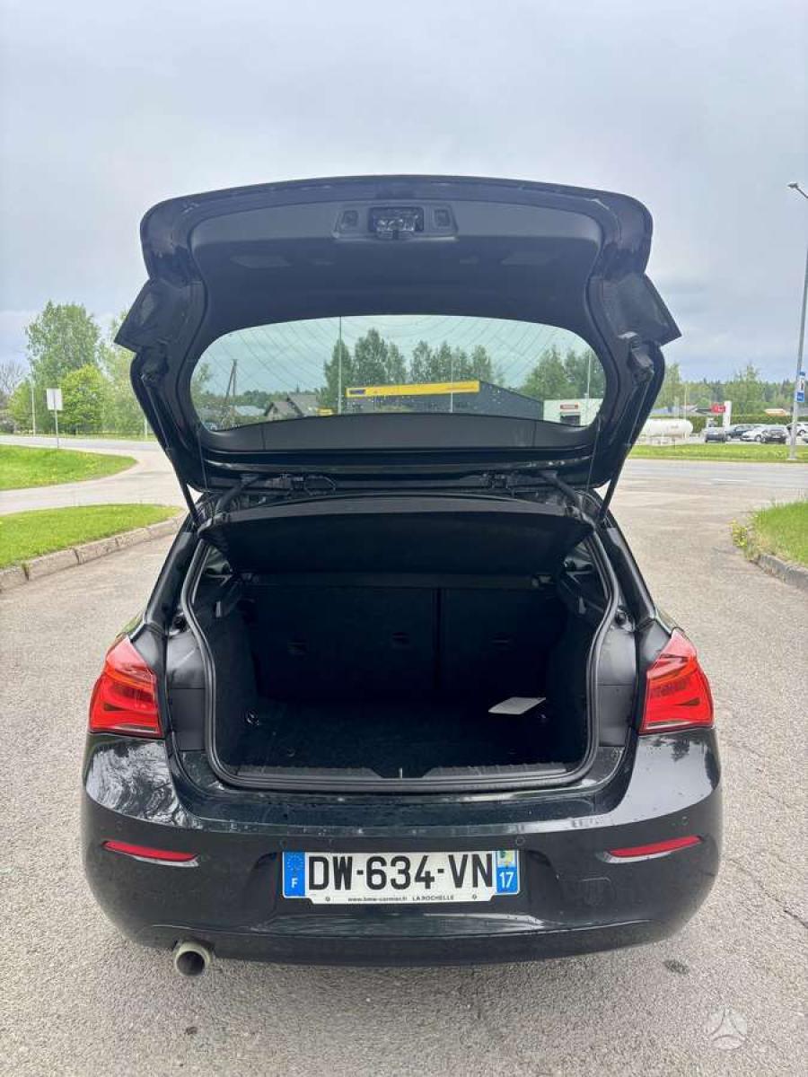 Black BMW 116 2015 in Taurage, with an engine capacity of 1.50 L and mileage of 208 thousand km for 5600 €, photo 20 on AUTOMOTO.COM.LV