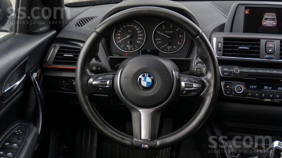 Black BMW 116 2015 in Riga, with an engine capacity of 1.50 L and mileage of 209 thousand km for 10990 €, photo 15 on AUTOMOTO.COM.LV
