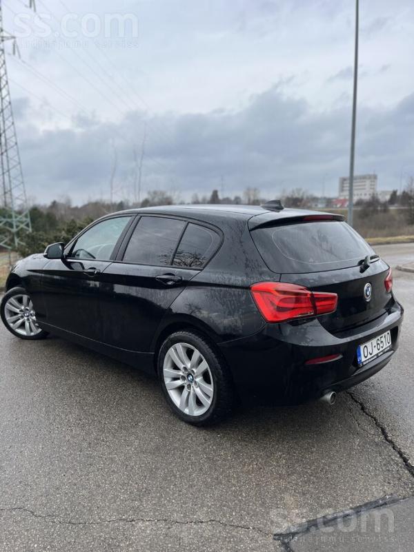 Black BMW 116 2016 in Ogre, with an engine capacity of 1.50 L and mileage of 300 thousand km for 7450 €, photo 4 on AUTOMOTO.COM.LV
