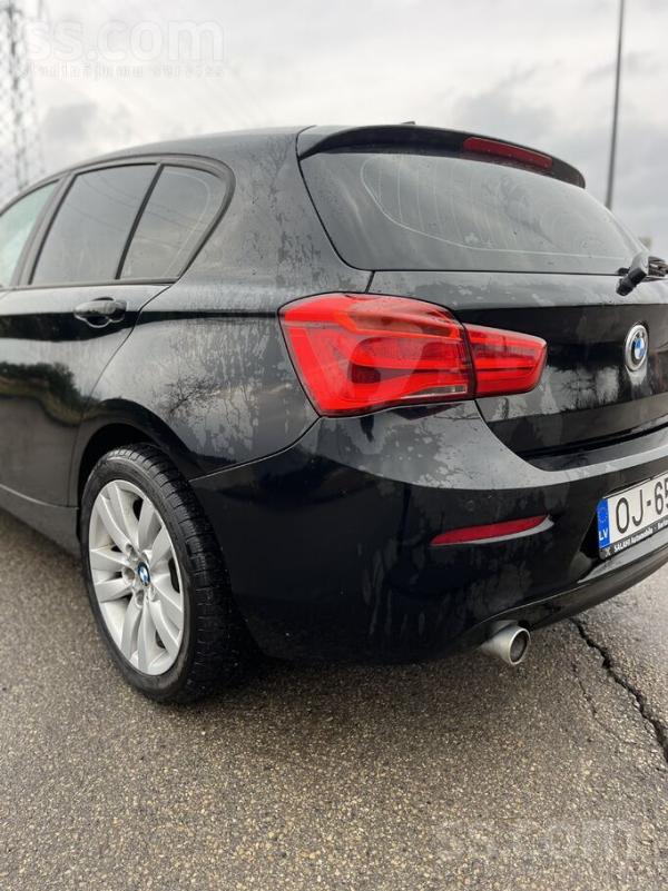 Black BMW 116 2016 in Ogre, with an engine capacity of 1.50 L and mileage of 300 thousand km for 7450 €, photo 5 on AUTOMOTO.COM.LV