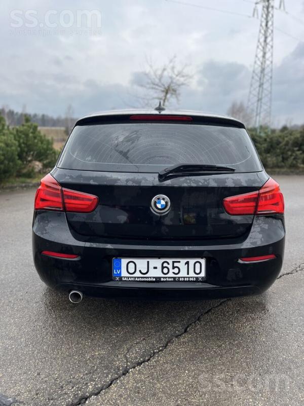Black BMW 116 2016 in Ogre, with an engine capacity of 1.50 L and mileage of 300 thousand km for 7450 €, photo 7 on AUTOMOTO.COM.LV