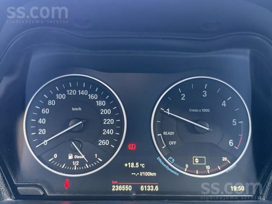 Black BMW 116 2016 in Bauska, with an engine capacity of 1.50 L and mileage of 237 thousand km for 6950 €, photo 18 on AUTOMOTO.COM.LV