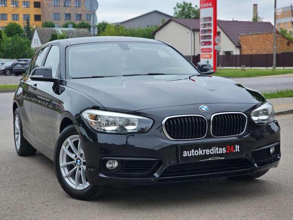 Black BMW 116 2018 in Siauliai, with an engine capacity of 1.50 L and mileage of 127 thousand km for 8950 €, photo 6 on AUTOMOTO.COM.LV