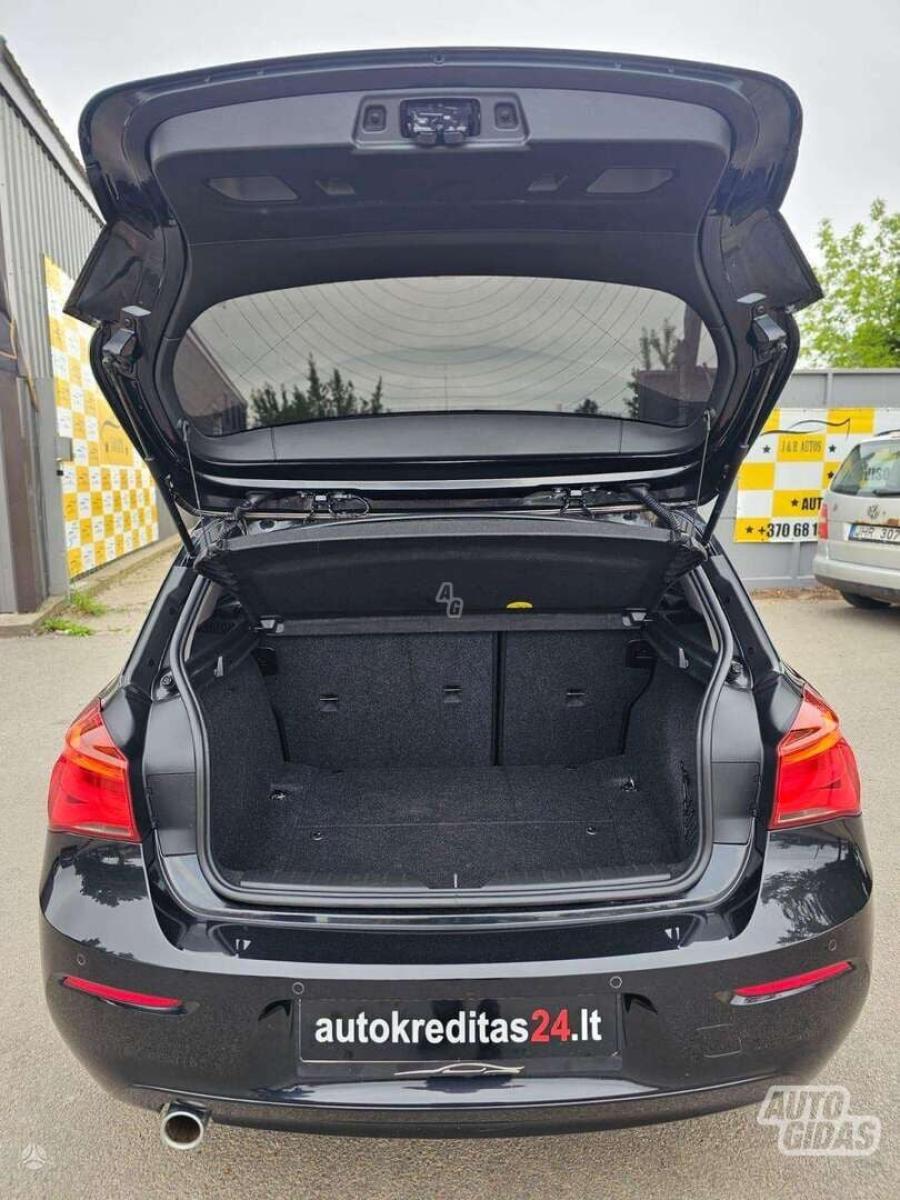 Melns BMW 116 2018 Šauļi, ar dzinēja tilpumu 1.50 L un nobraukumu 127 tūkst. km par 8950 €, foto 18 vietnē AUTOMOTO.COM.LV