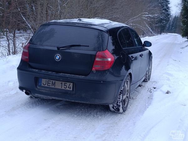 Black BMW 116 2007 in Kaunas, with an engine capacity of 1.60 L and mileage of 247 thousand km for 1699 €, photo 9 on AUTOMOTO.COM.LV
