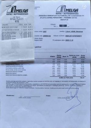 Синий БМВ 116 2007 в Мажейкяй, объемом двигателя 1.60 л и пробегом 307 тыс. км за 2100 €, фото 14 на AUTOMOTO.COM.LV