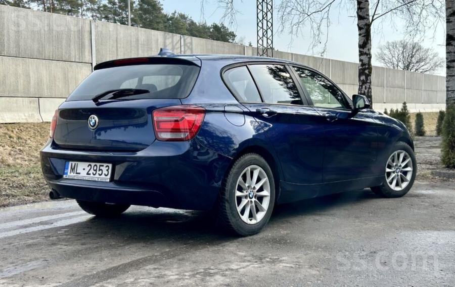 Blue BMW 116 2011 in Riga, with an engine capacity of 2.00 L and mileage of 270 thousand km for 6688 €, photo 6 on AUTOMOTO.COM.LV