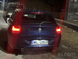 Blue BMW 116 2011 in Riga, with an engine capacity of 2.00 L and mileage of 270 thousand km for 6688 €, photo 10 on AUTOMOTO.COM.LV