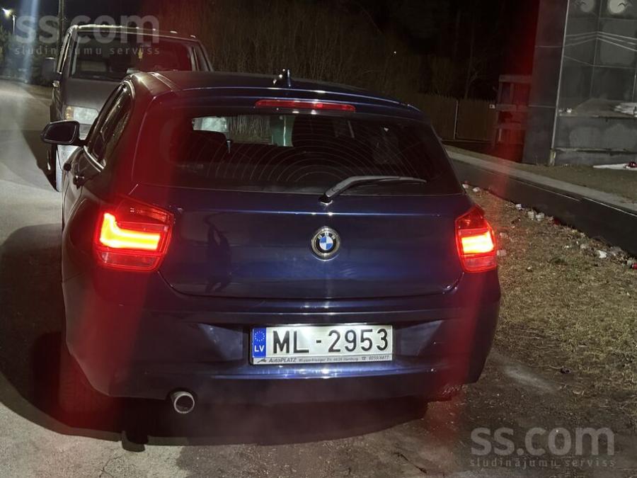 Blue BMW 116 2011 in Riga, with an engine capacity of 2.00 L and mileage of 270 thousand km for 6688 €, photo 10 on AUTOMOTO.COM.LV