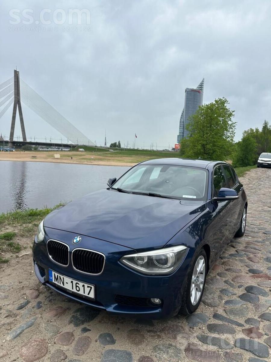 Blue BMW 116 2012 in Riga, with an engine capacity of 2.00 L and mileage of 261 thousand km for 4800 €, photo 14 on AUTOMOTO.COM.LV