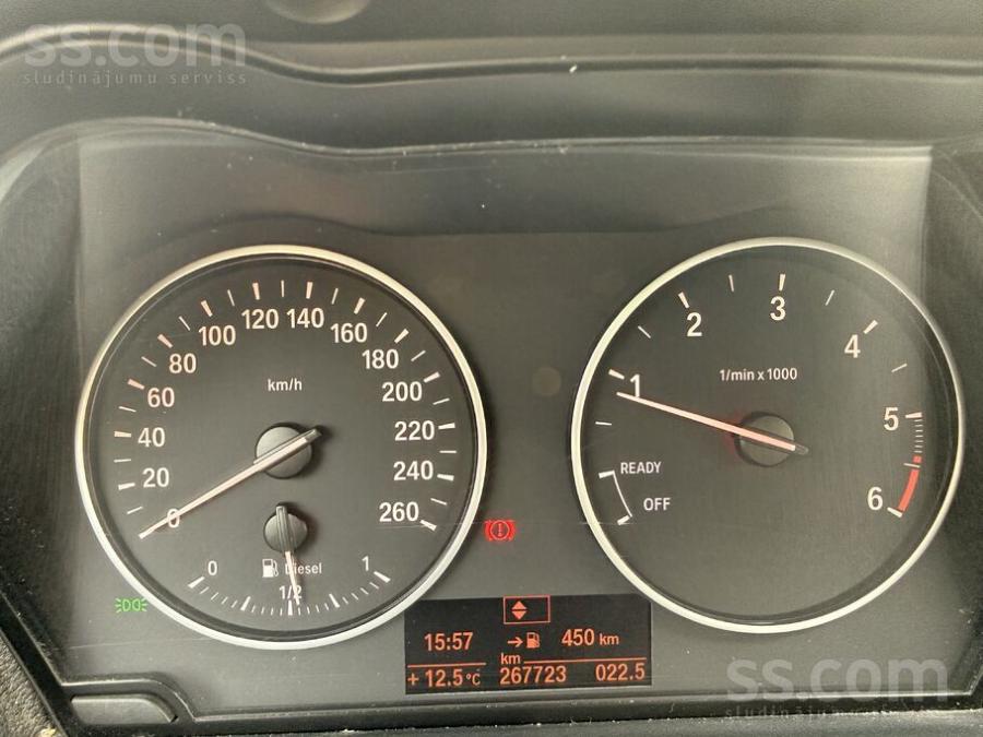 Blue BMW 116 2012 in Riga, with an engine capacity of 2.00 L and mileage of 268 thousand km for 4900 €, photo 7 on AUTOMOTO.COM.LV