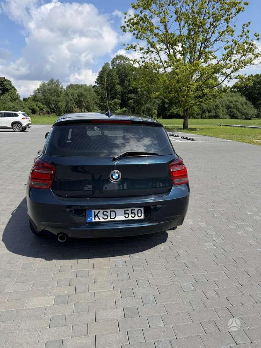 Blue BMW 116 2012 in Kaunas, with an engine capacity of 1.60 L and mileage of 245 thousand km for 4450 €, photo 13 on AUTOMOTO.COM.LV