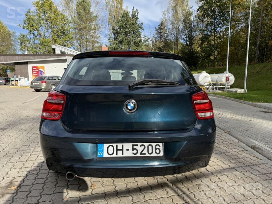 Blue BMW 116 2015 in Riga, with an engine capacity of 1.60 L and mileage of 259 thousand km for 5900 €, photo 6 on AUTOMOTO.COM.LV