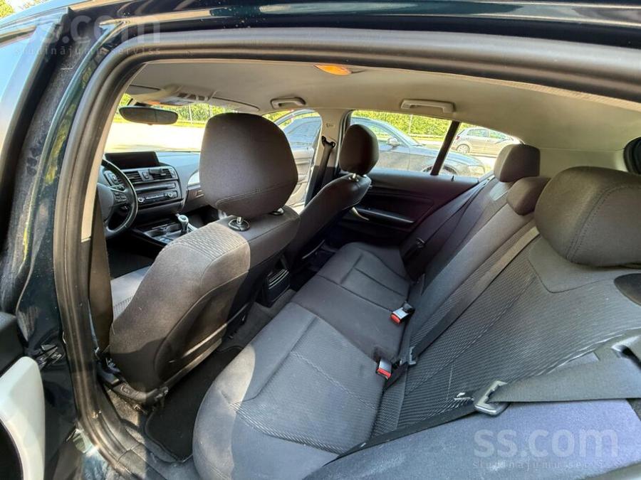 Blue BMW 116 2015 in Riga, with an engine capacity of 1.60 L and mileage of 259 thousand km for 5900 €, photo 20 on AUTOMOTO.COM.LV