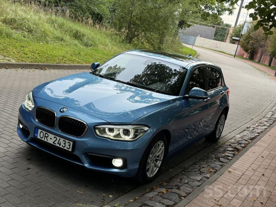 Blue BMW 116 2017 in Bauska, with an engine capacity of 1.50 L and mileage of 185 thousand km for 9950 €, photo 1 on AUTOMOTO.COM.LV