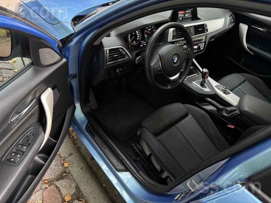 Blue BMW 116 2017 in Bauska, with an engine capacity of 1.50 L and mileage of 185 thousand km for 9950 €, photo 13 on AUTOMOTO.COM.LV