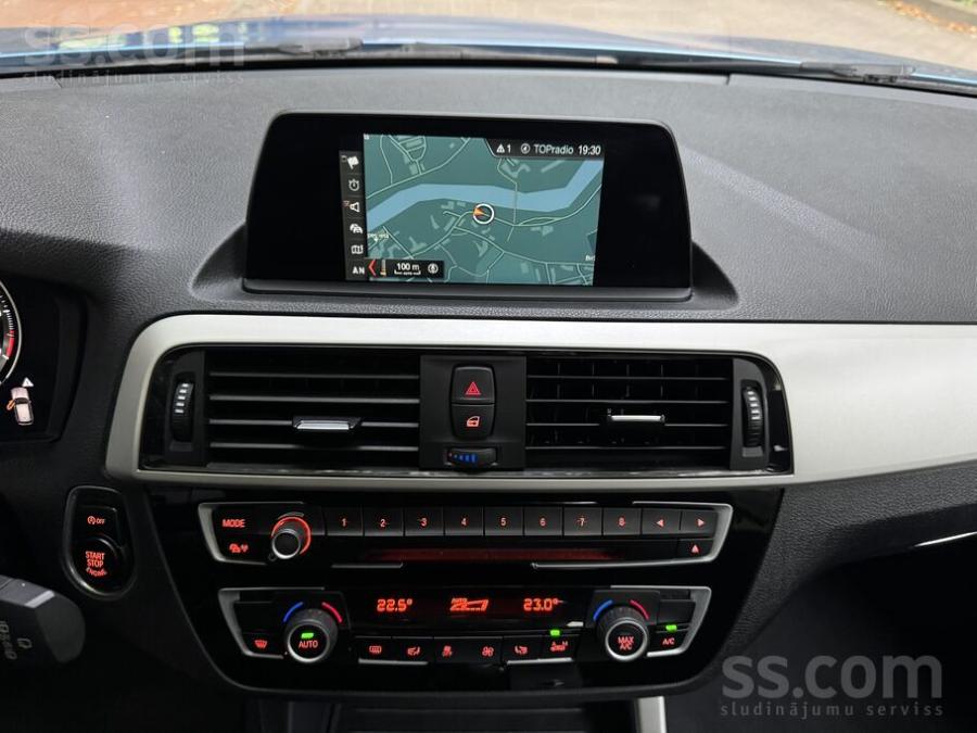 Blue BMW 116 2017 in Bauska, with an engine capacity of 1.50 L and mileage of 185 thousand km for 9950 €, photo 22 on AUTOMOTO.COM.LV