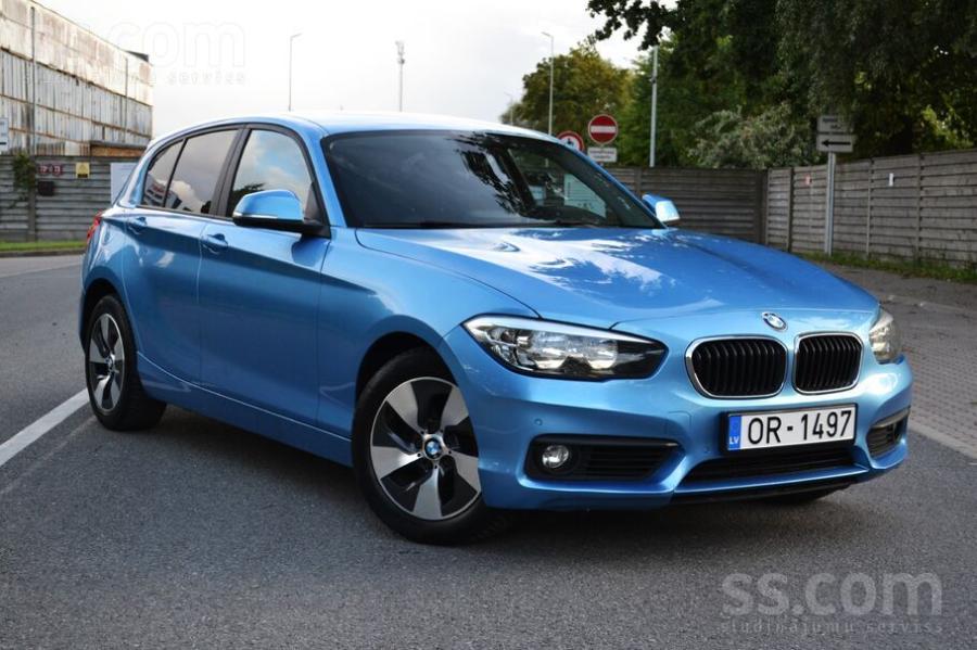 Blue BMW 116 2018 in Jelgava, with an engine capacity of 1.50 L and mileage of 0 thousand km for 8490 €, photo 1 on AUTOMOTO.COM.LV