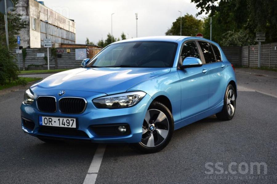 Blue BMW 116 2018 in Jelgava, with an engine capacity of 1.50 L and mileage of 0 thousand km for 8490 €, photo 3 on AUTOMOTO.COM.LV