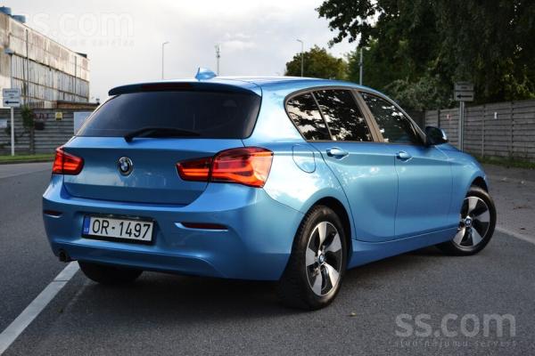 BMW 116 2018 in Jelgava on AUTOMOTO.COM.LV Blue BMW 116 2018 in Jelgava, with an engine capacity of 1.50 L and mileage of 0 thousand km for 8490 €, photo 4 on AUTOMOTO.COM.LV