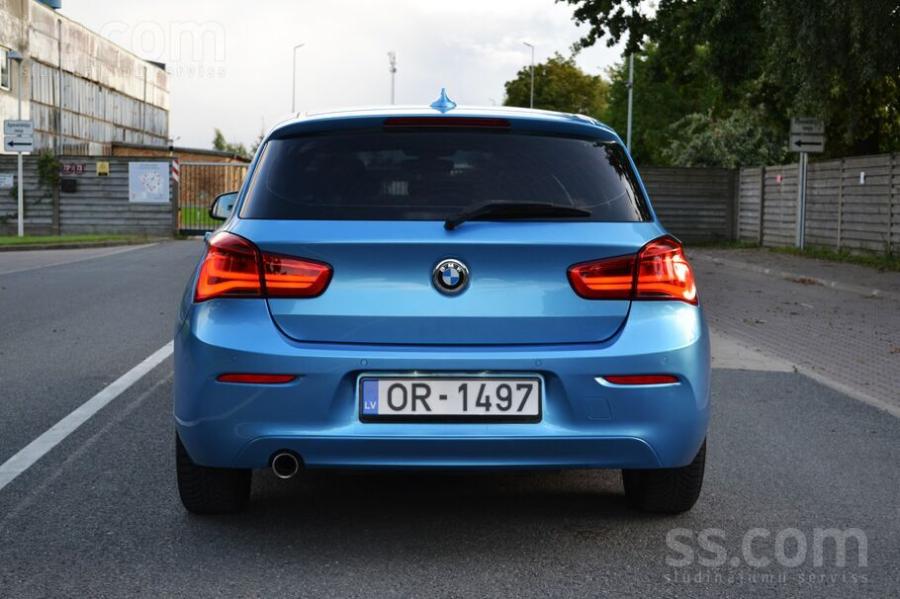 Blue BMW 116 2018 in Jelgava, with an engine capacity of 1.50 L and mileage of 0 thousand km for 8490 €, photo 6 on AUTOMOTO.COM.LV