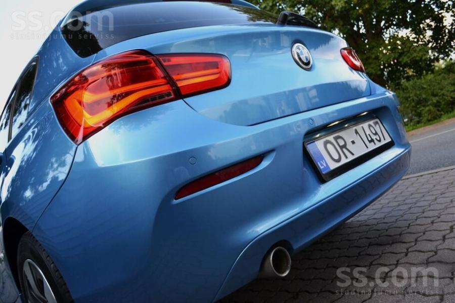 Blue BMW 116 2018 in Jelgava, with an engine capacity of 1.50 L and mileage of 0 thousand km for 8490 €, photo 8 on AUTOMOTO.COM.LV