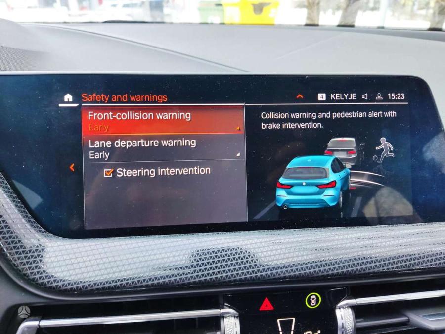 Синий БМВ 116 2023 в Каунас, объемом двигателя 1.50 л и пробегом 33 тыс. км за 18500 €, фото 13 на AUTOMOTO.COM.LV