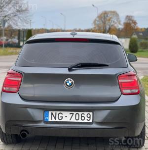Grey BMW 116 2013 in Riga, with an engine capacity of 1.60 L and mileage of 225 thousand km for 4990 €, photo 5 on AUTOMOTO.COM.LV